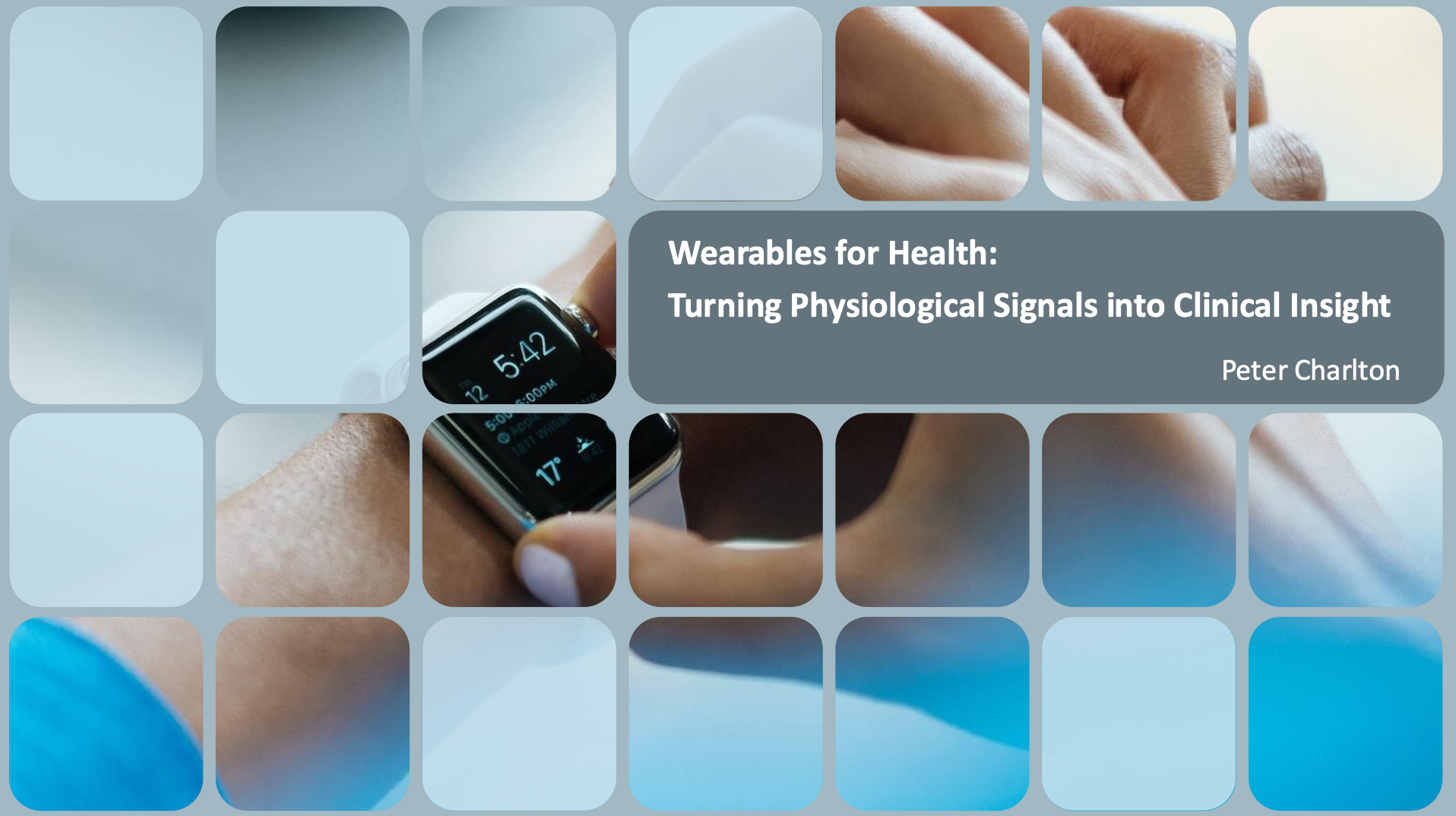 Wearables for Health - Turning physiological signals into clinical ...